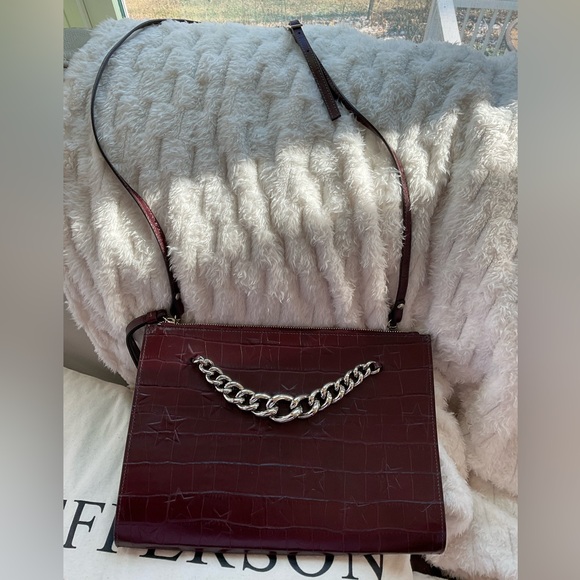 Claudia Firenze | Bags | Claudia Firenze Italian Leather Croc Embossed ...
